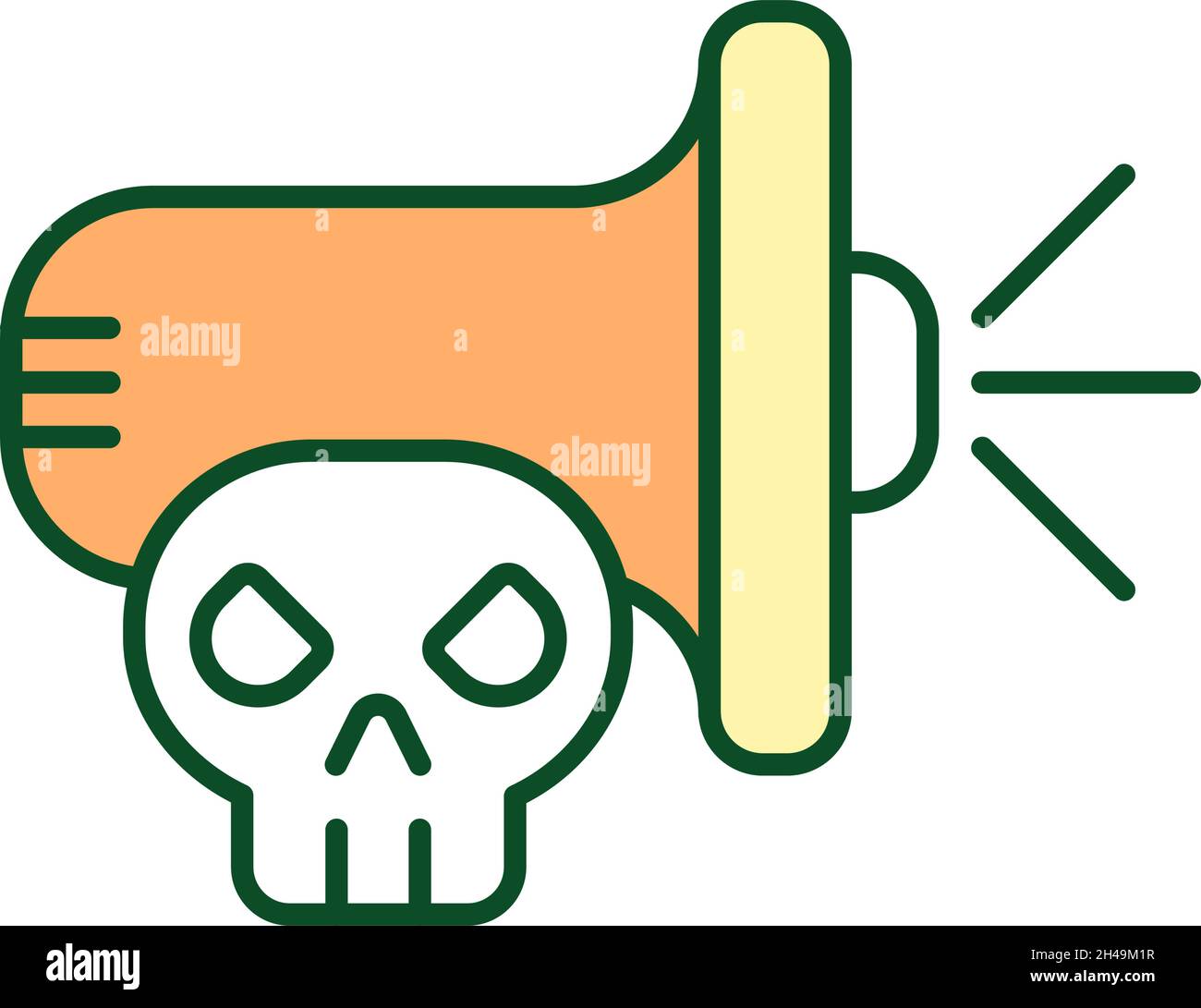 Aggressive speech RGB color icon Stock Vector Image & Art - Alamy