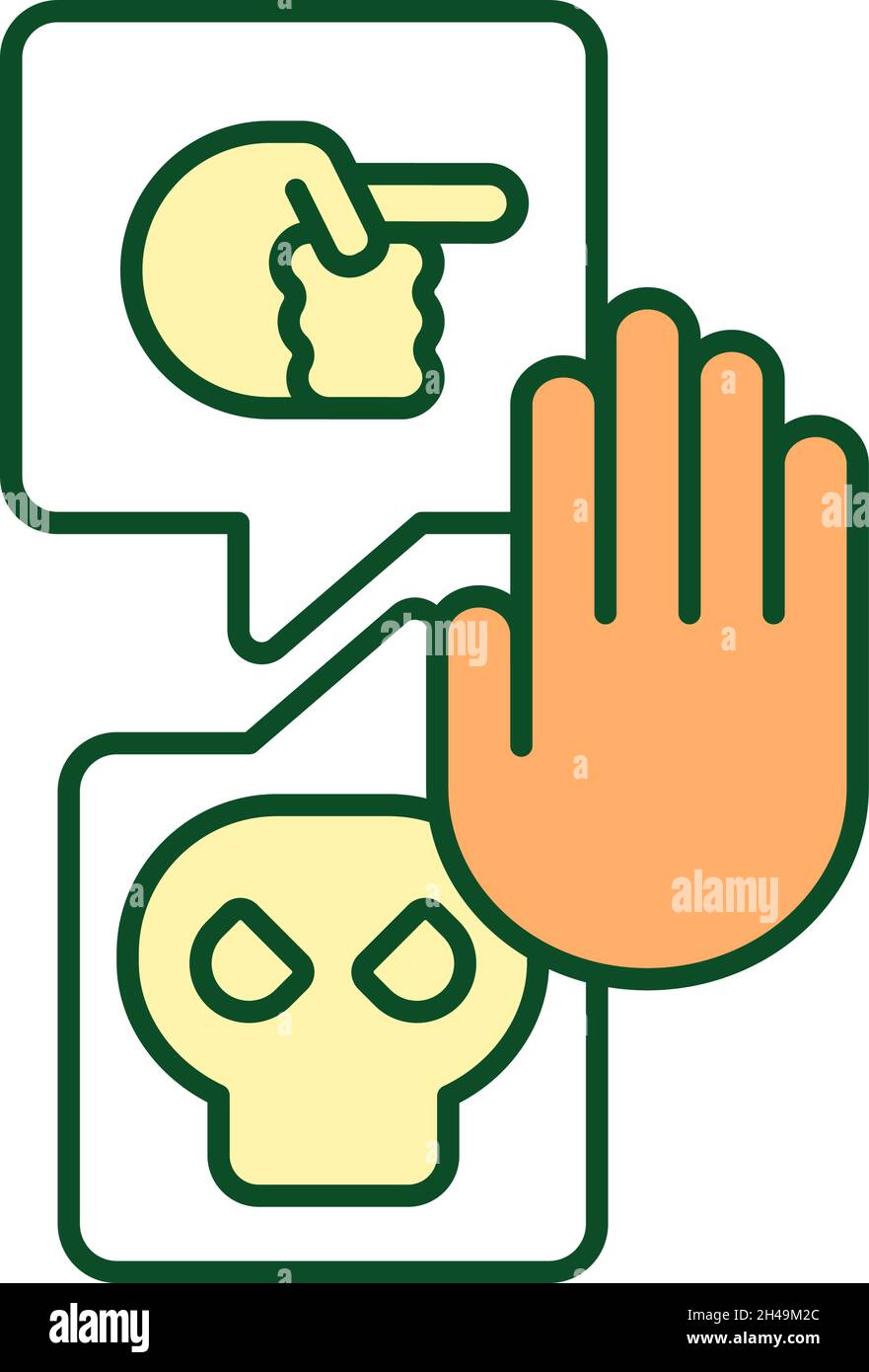 Tackling hate speech RGB color icon Stock Vector Image & Art - Alamy Tackling hate speech RGB color icon Stock Vector Image & Art - Alamy