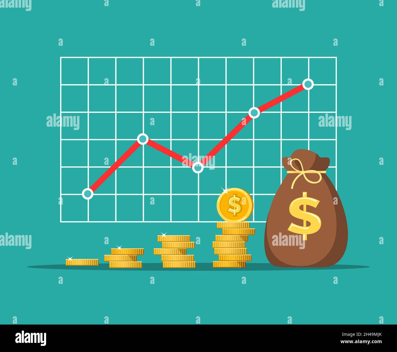 Income increasing concept Stock Vector Image & Art - Alamy
