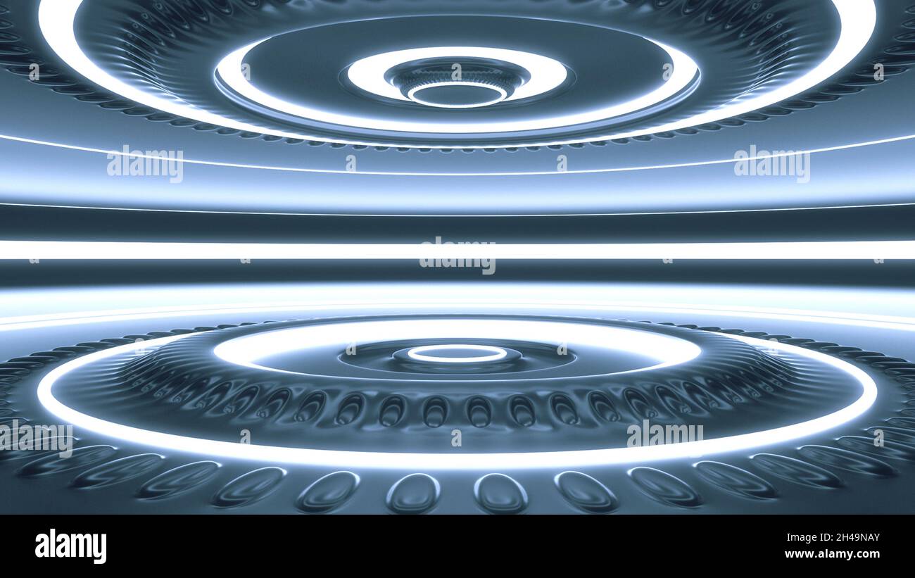 3d render. Futuristic stage set Stock Photo - Alamy