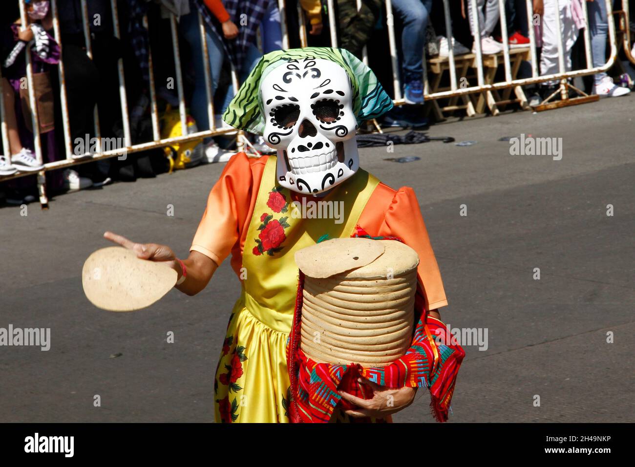 Participants during Annual Day of the Dead Parade "Celebrating Life ...