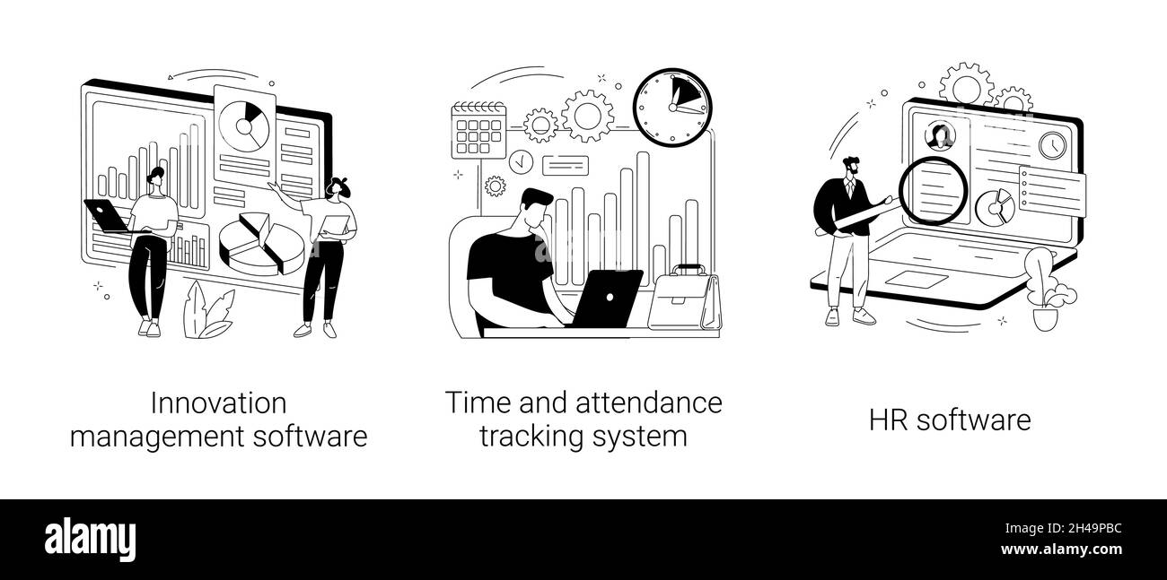 Business management abstract concept vector illustrations Stock Vector ...
