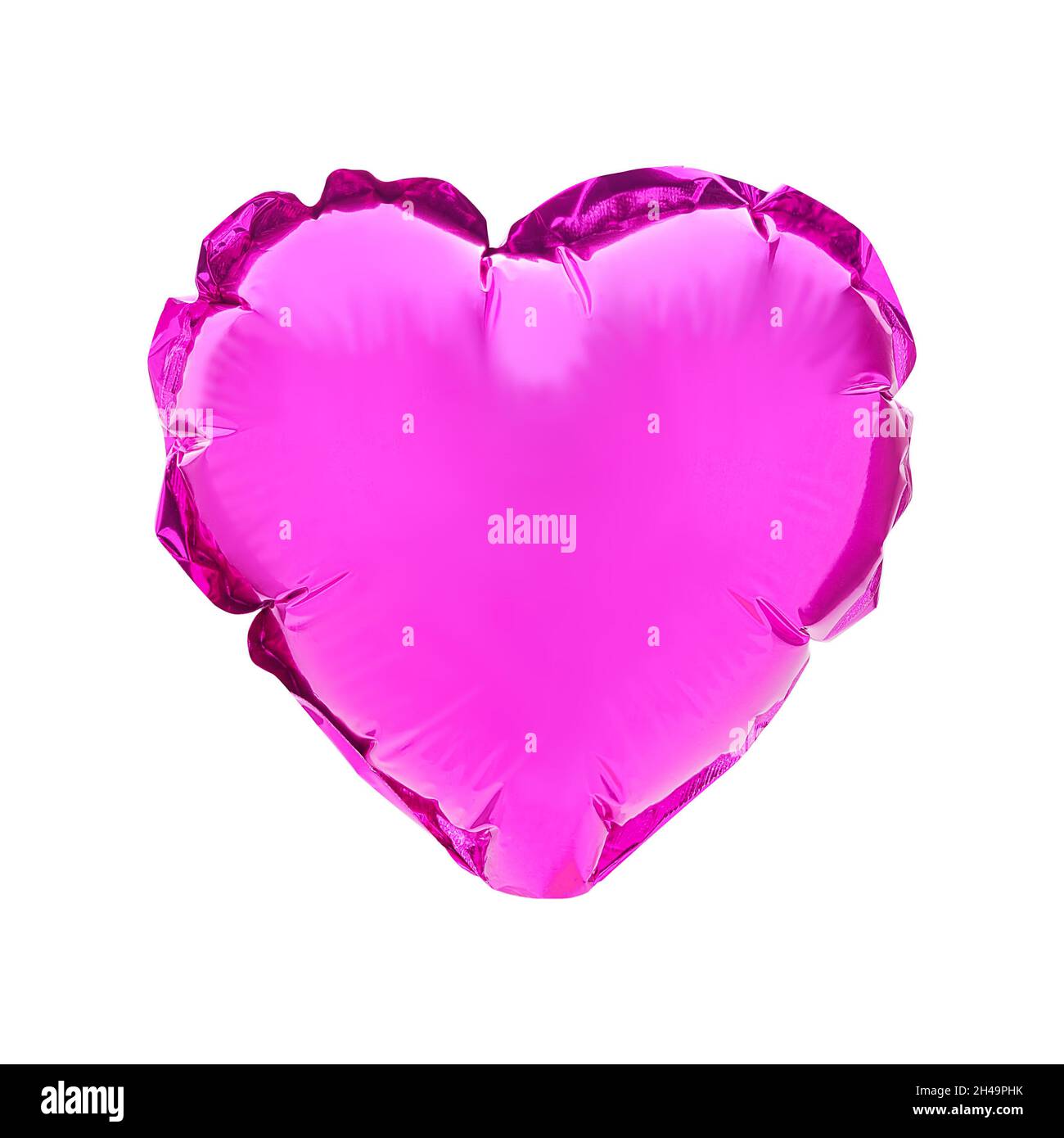 Inflated heart shaped purple balloon isolated on white Stock Photo - Alamy