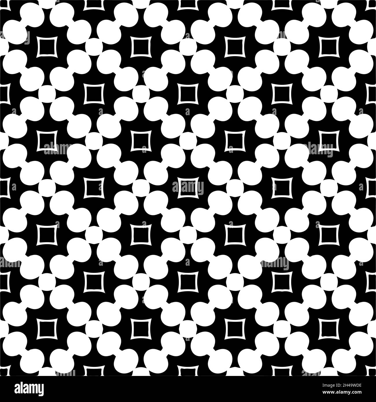 Seamless vector pattern in geometric ornamental style. Black pattern ...