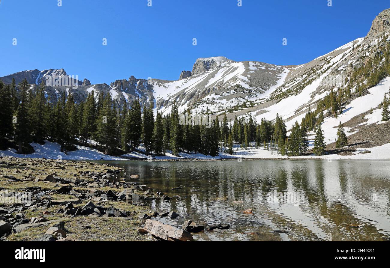 Standing on Stella Lake, Great Basin National Park, Nevada Stock Photo ...
