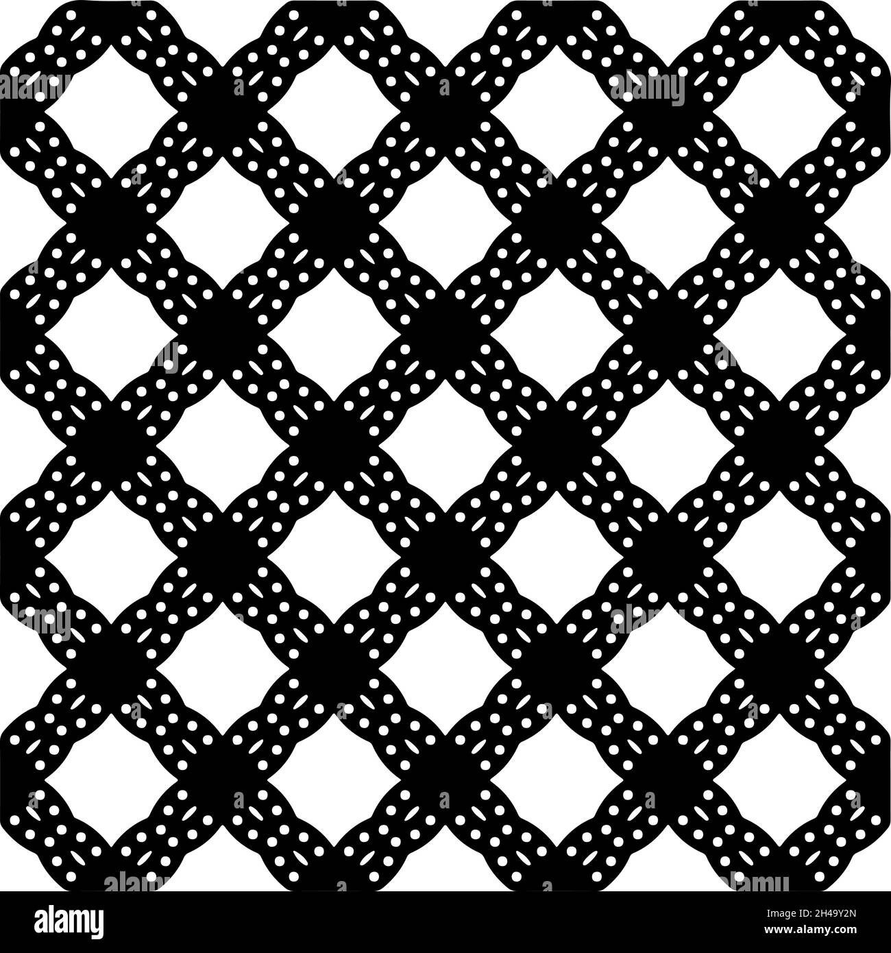 Seamless vector pattern in geometric ornamental style. Black pattern ...