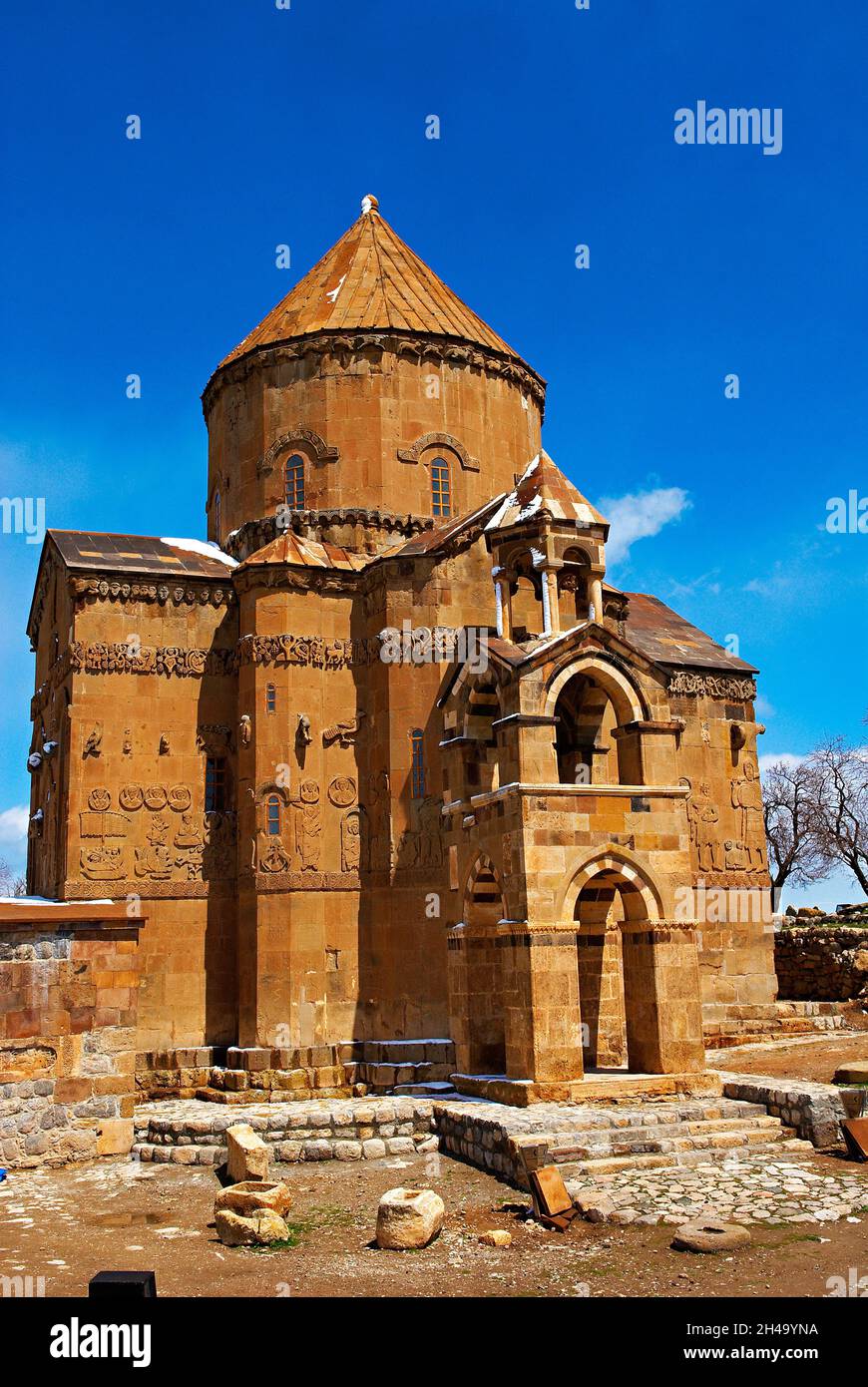 Turkey. East Anatolia Province. Lake Van. Akdamar island. Armenian ...