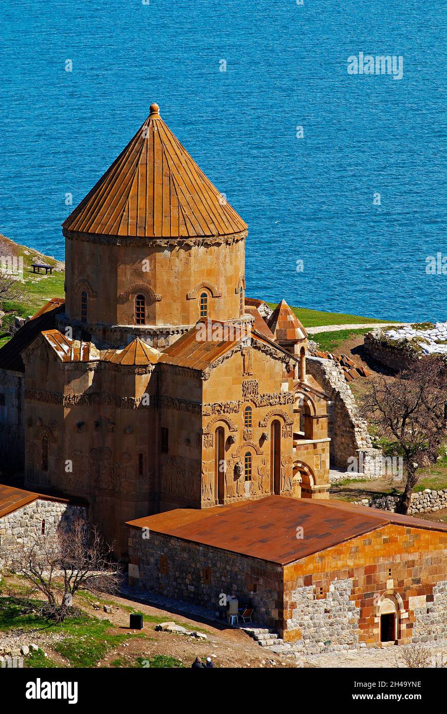 Turkey. East Anatolia Province. Lake Van. Akdamar island. Armenian ...