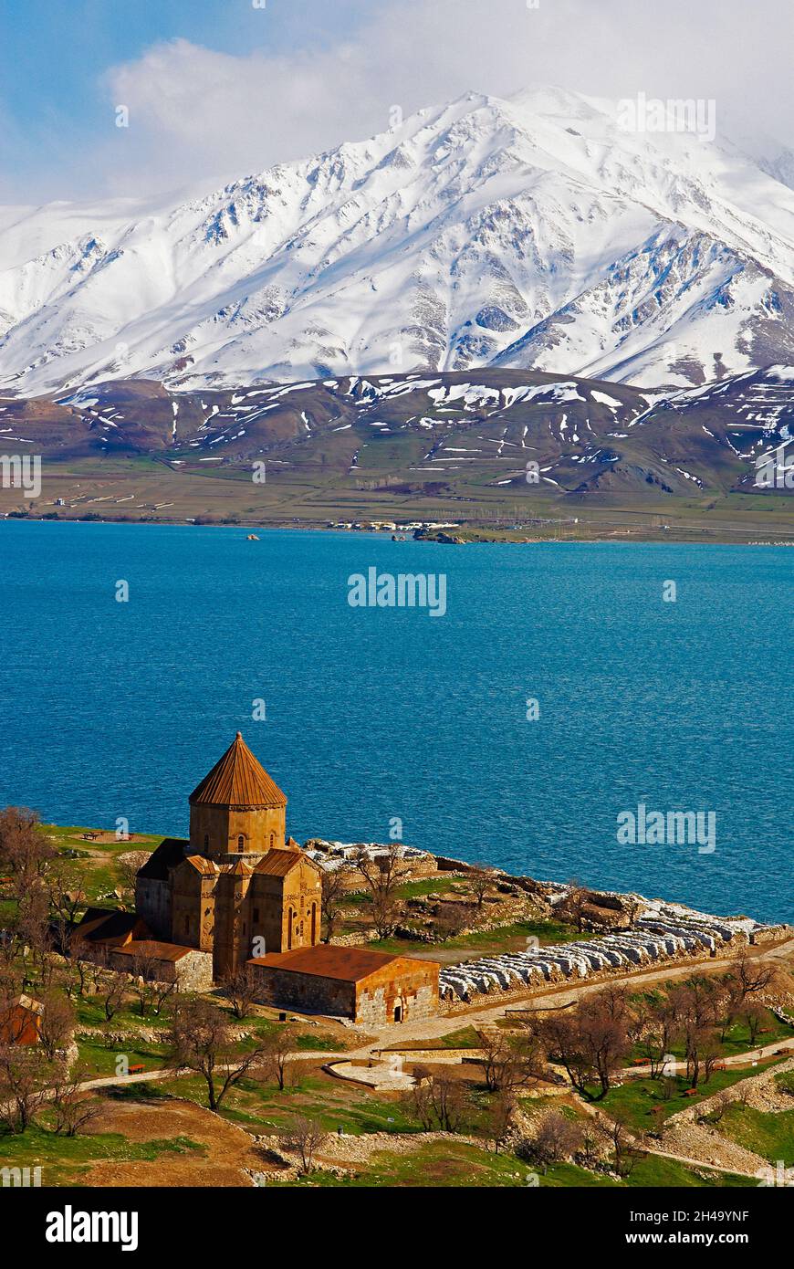 Turkey. East Anatolia Province. Lake Van. Akdamar island. Armenian ...