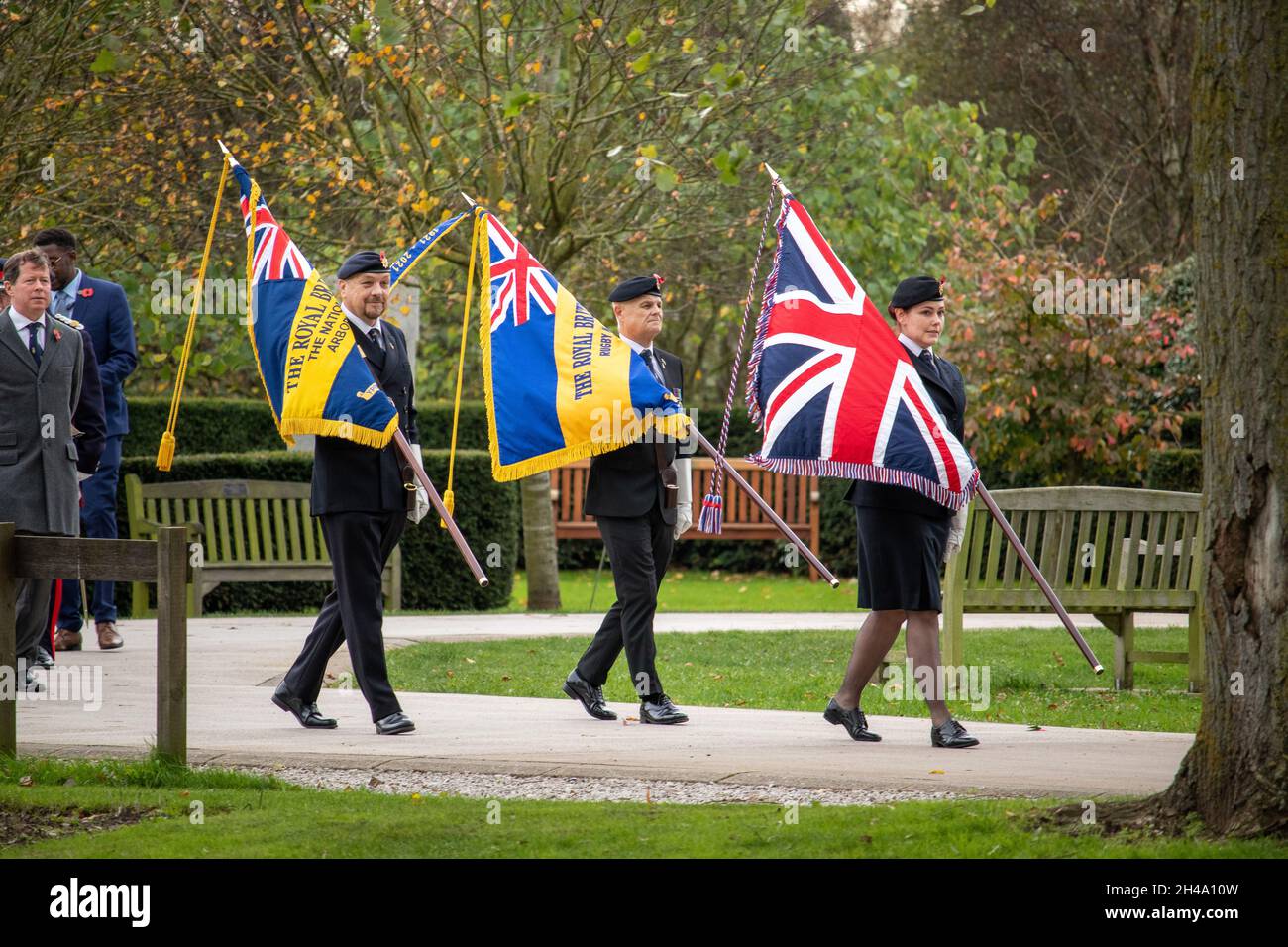 British legion flags hi-res stock photography and images - Alamy