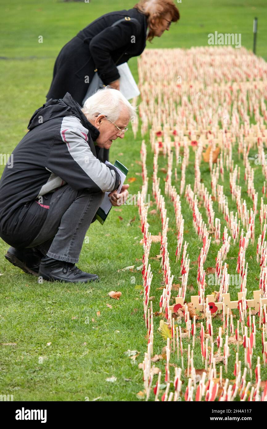 The opening service for the Field of remembrance at the National ...