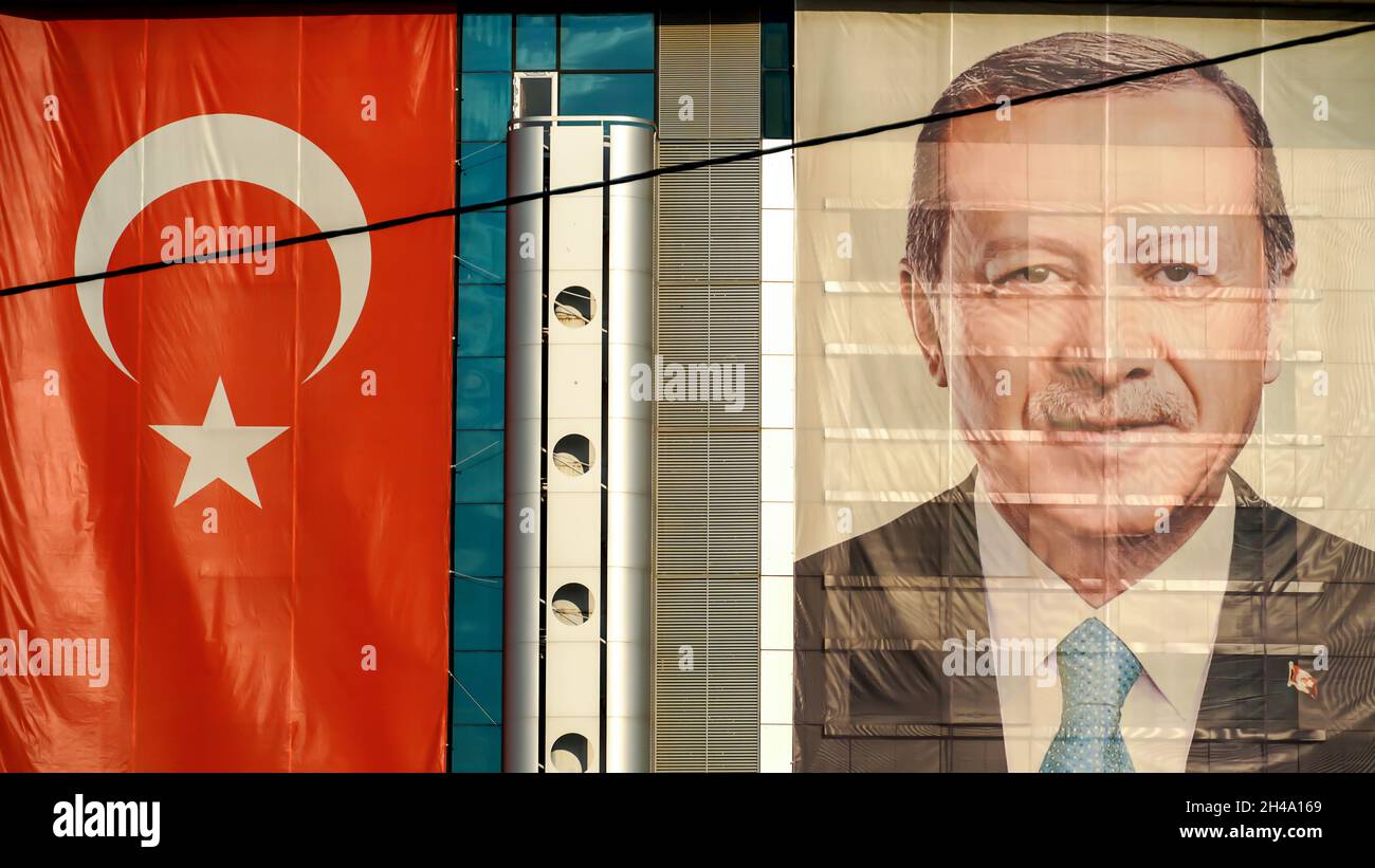An exterior view of AK Party Izmir Provincial Directorate; The big ...