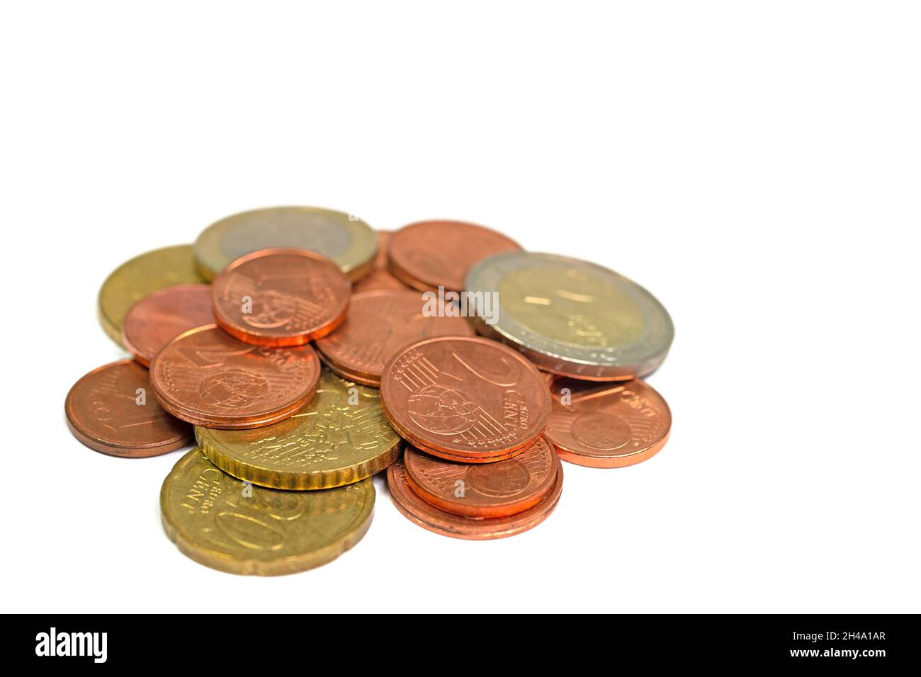 Change coins euro coin hi-res stock photography and images - Alamy