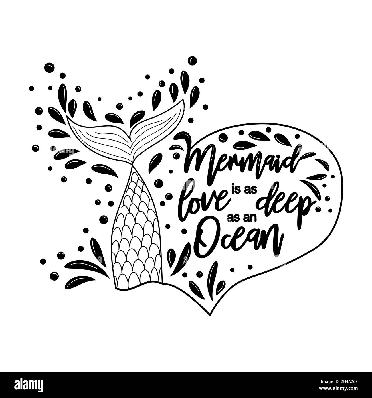 Mermaids are real Stock Vector Images - Alamy