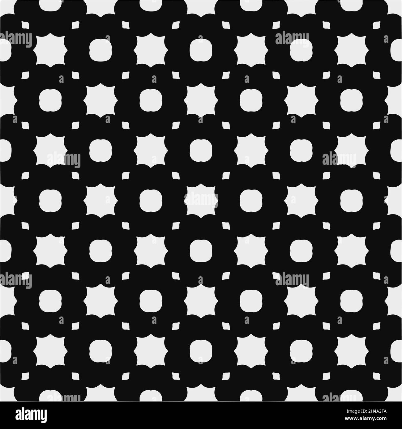Seamless vector pattern in geometric ornamental style. Black pattern ...