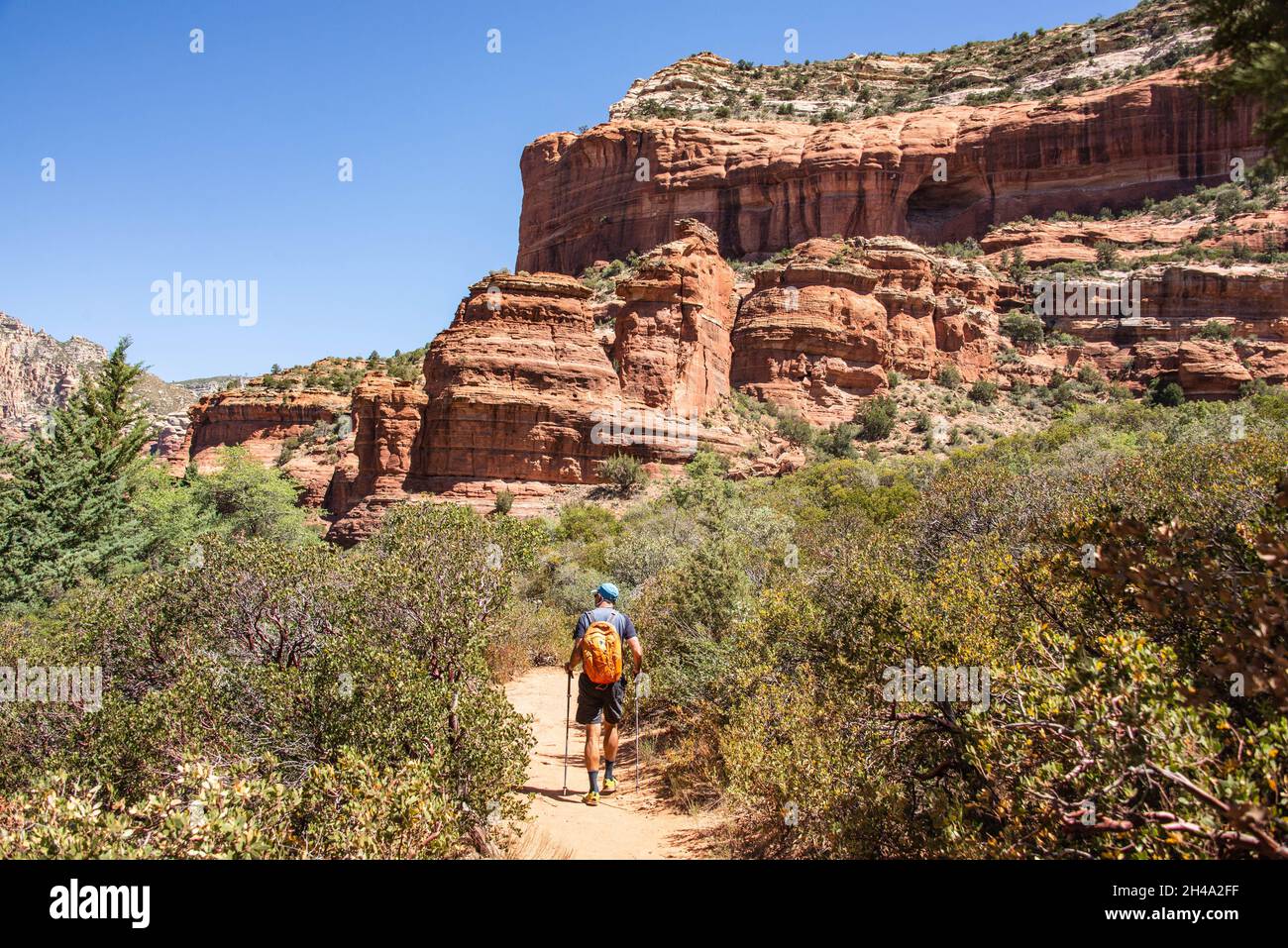 Hiking in Boynton Canyon, Sedona, Arizona, U.S.A Stock Photo - Alamy