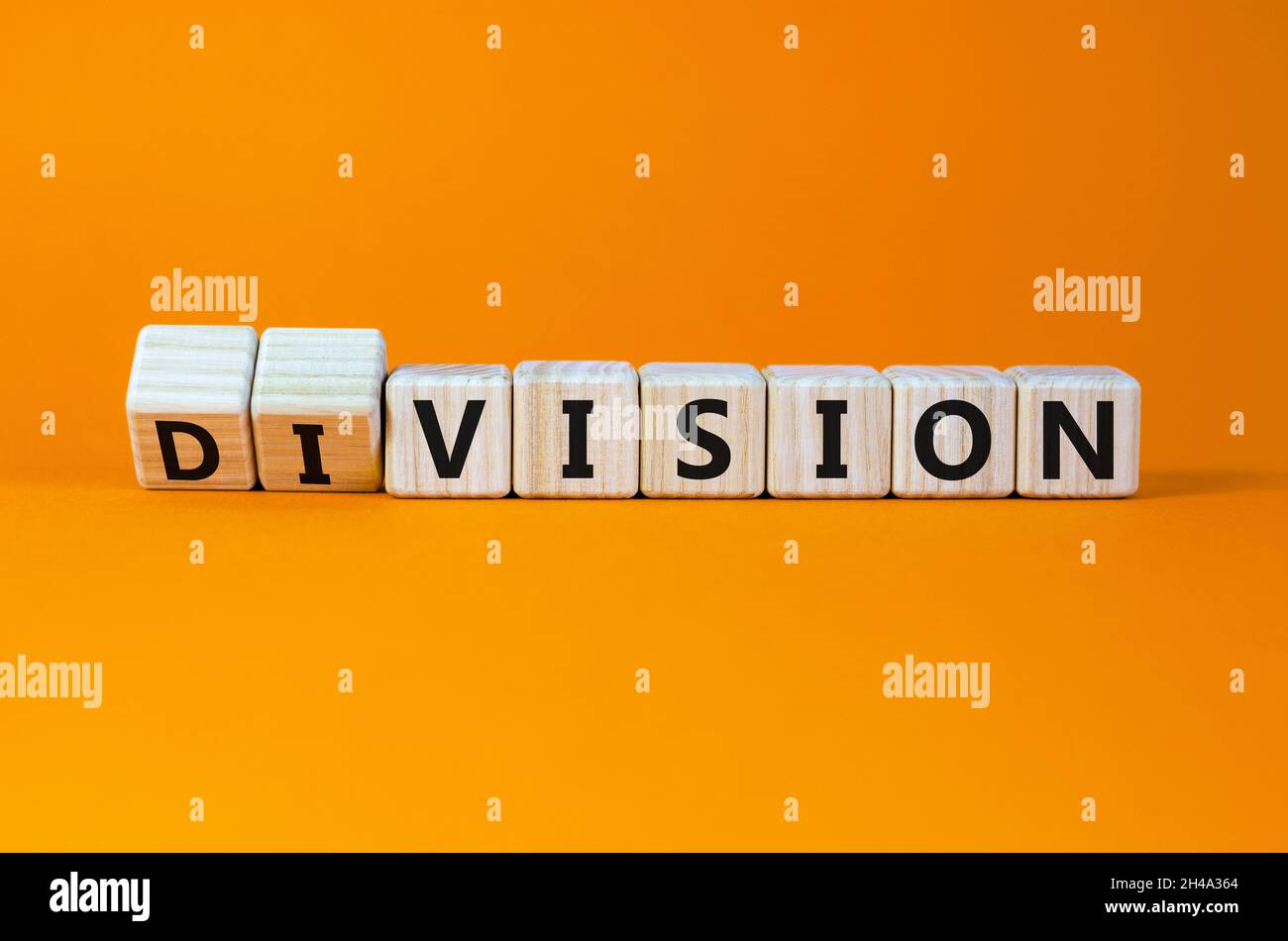 Division or vision symbol. Turned cubes and changed the word 'division ...