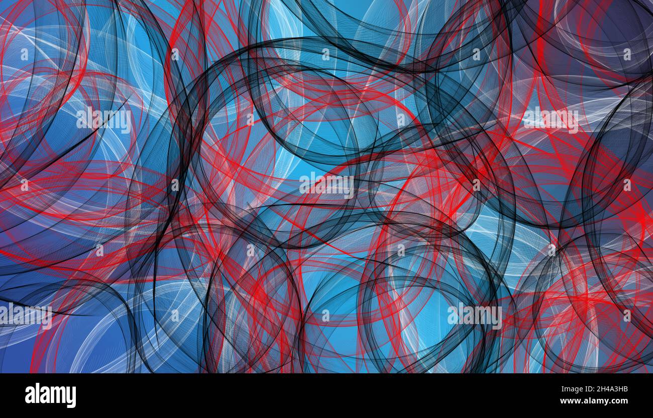 Abstract background with smoke rings. Geometric pattern Stock Photo - Alamy