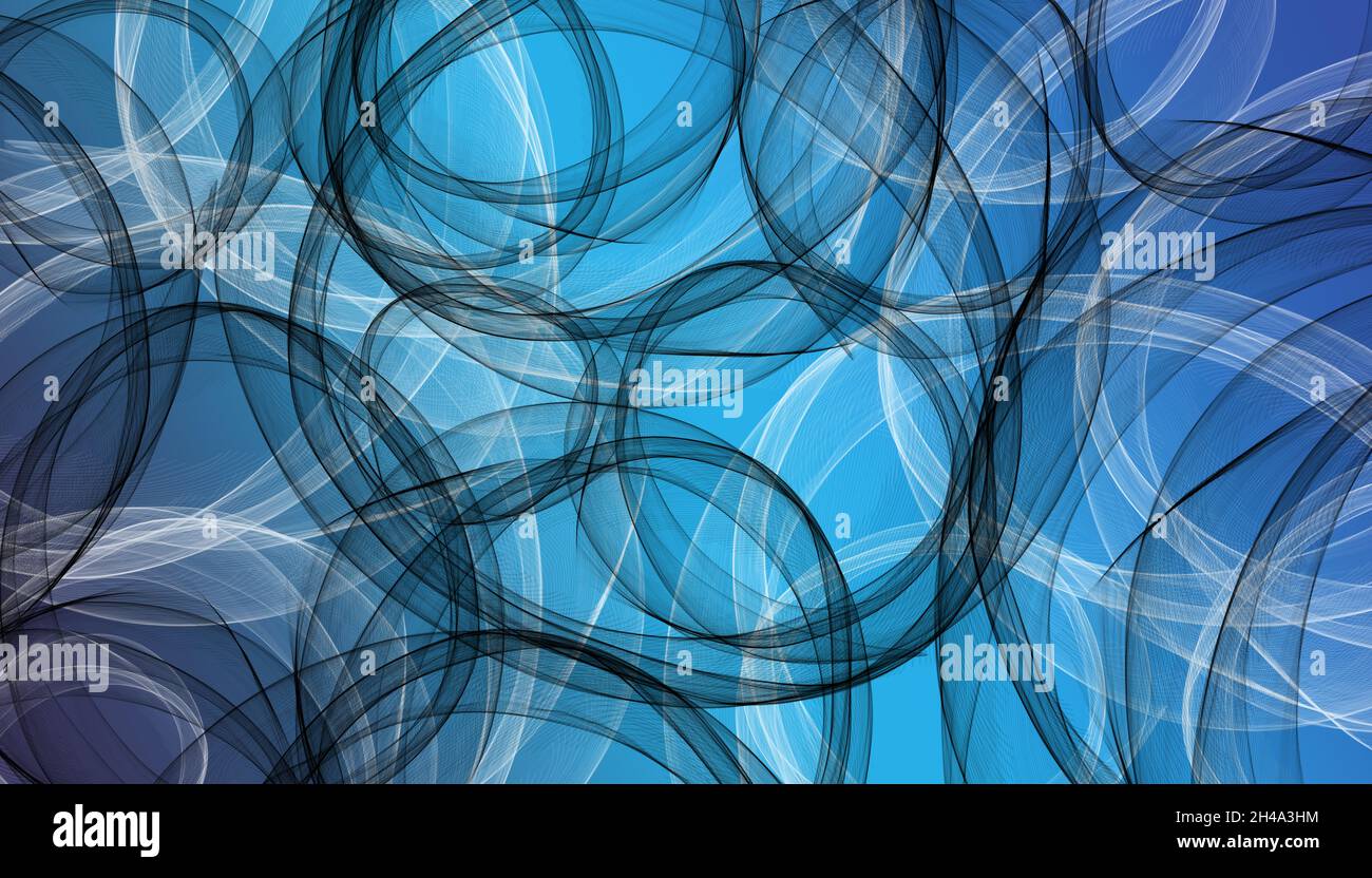 Abstract background with smoke rings. Geometric pattern Stock Photo - Alamy