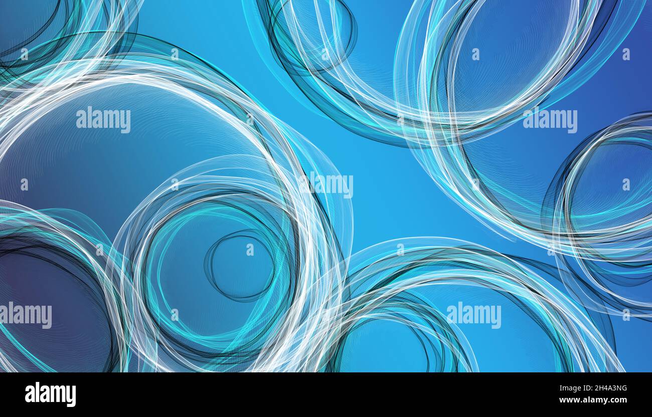 Abstract background with smoke rings. Geometric pattern Stock Photo - Alamy