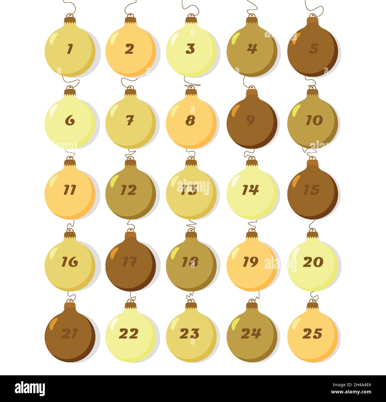 Holiday tree advent bell Stock Vector Images - Alamy