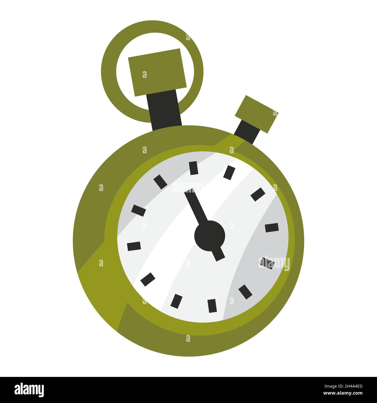 Icon of stopwatch. Sport equipment illustration. For training and ...