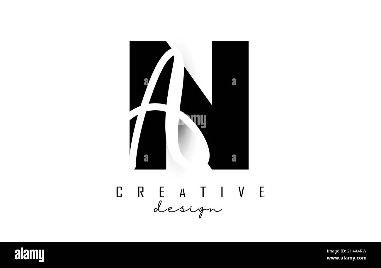Letters logo with a minimalist design. Geometric and handwritten ...