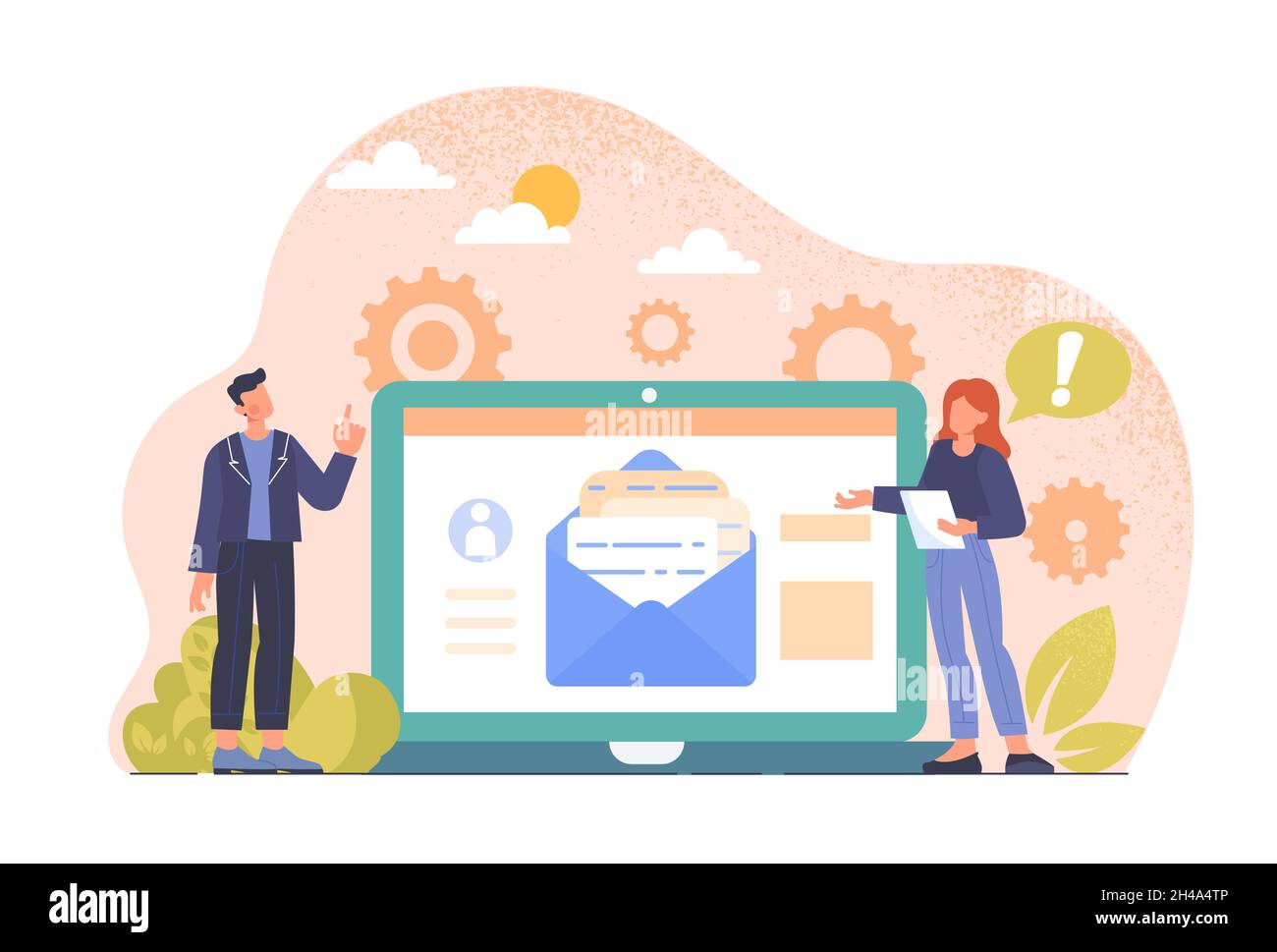 Email marketing campaign newsletter Cut Out Stock Images & Pictures - Alamy