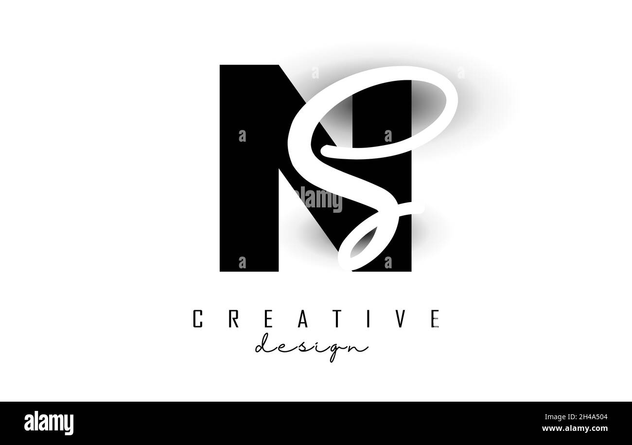 Letters logo with a minimalist design. Geometric and handwritten ...
