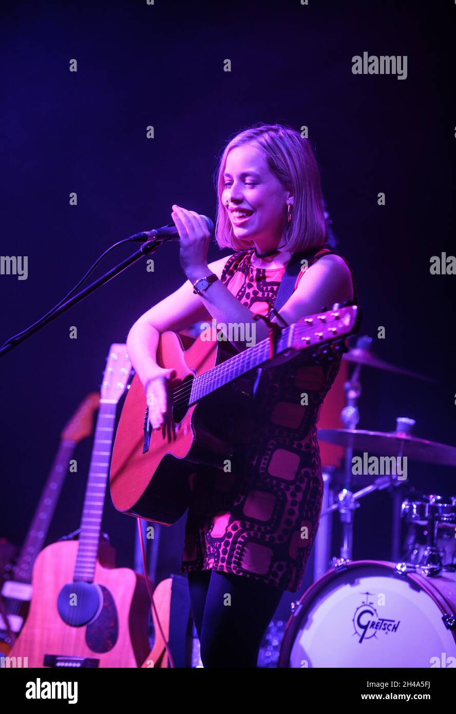 The singer Alice Pisano performing at the Lanes in Bristol in support ...