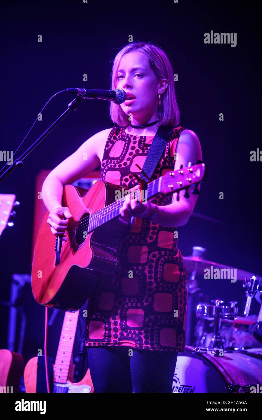 The singer Alice Pisano performing at the Lanes in Bristol in support ...