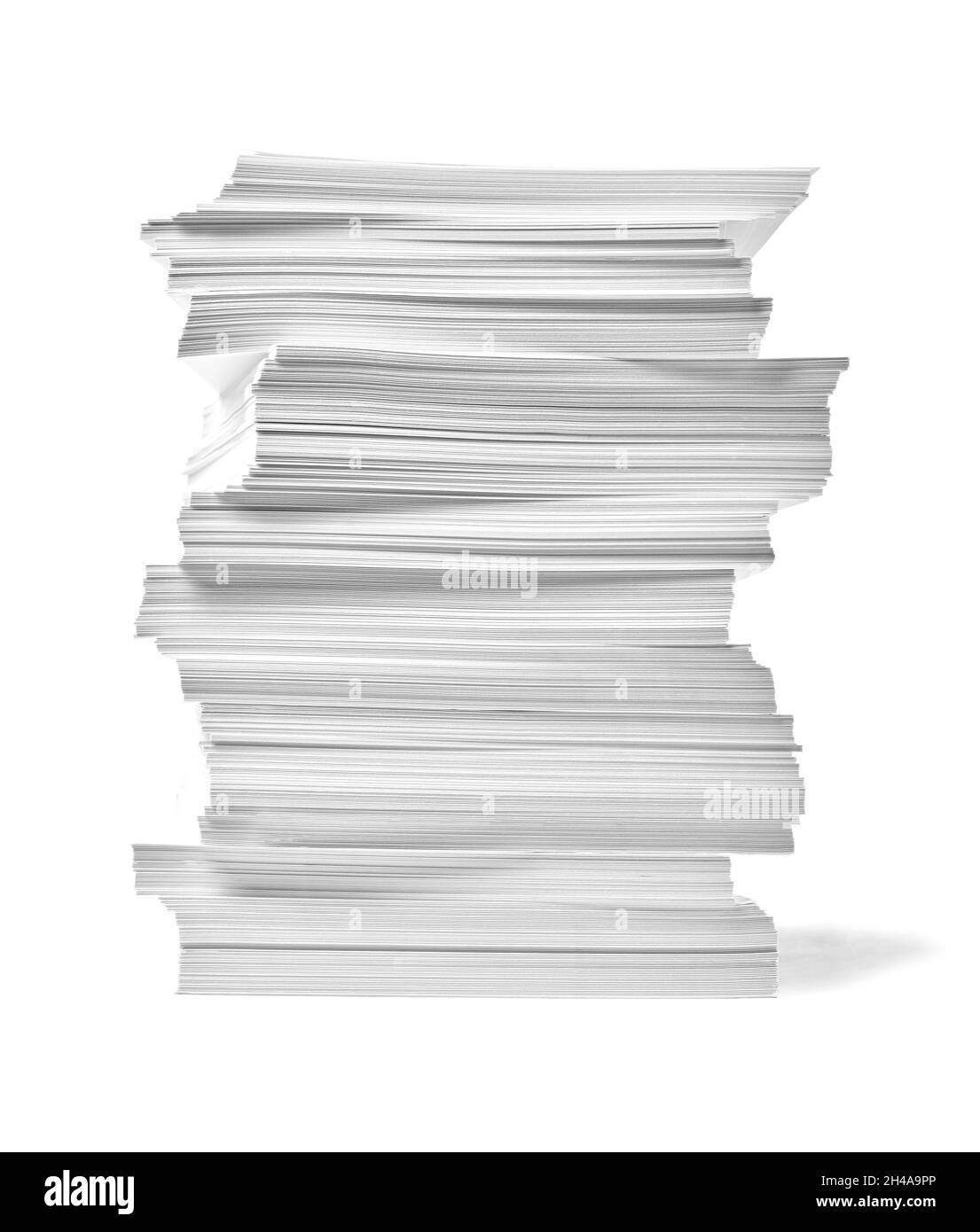 paper stack pile office paperwork busniess education Stock Photo - Alamy