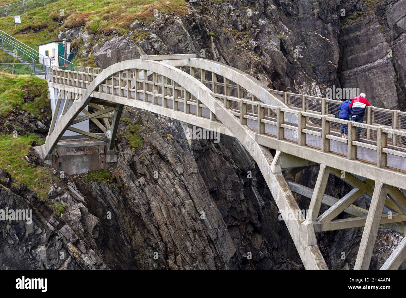Bridge to Mizen Head Signal Station, County Cork, Ireland Stock Photo ...
