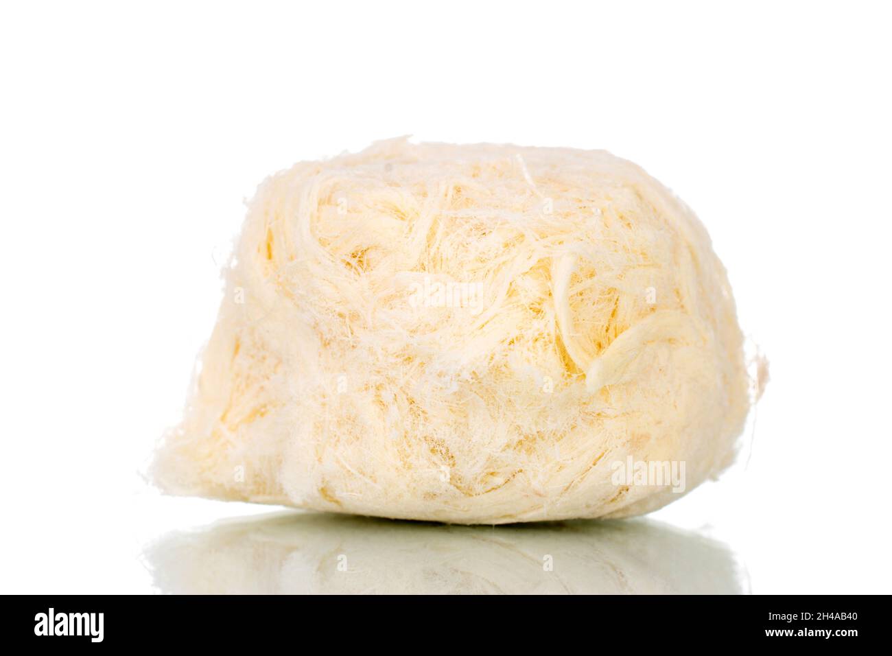 One cotton candy, close-up, isolated on white Stock Photo - Alamy