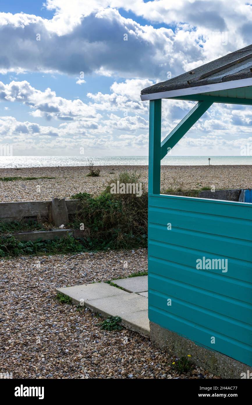 Beach Hut at seaside Stock Photo - Alamy