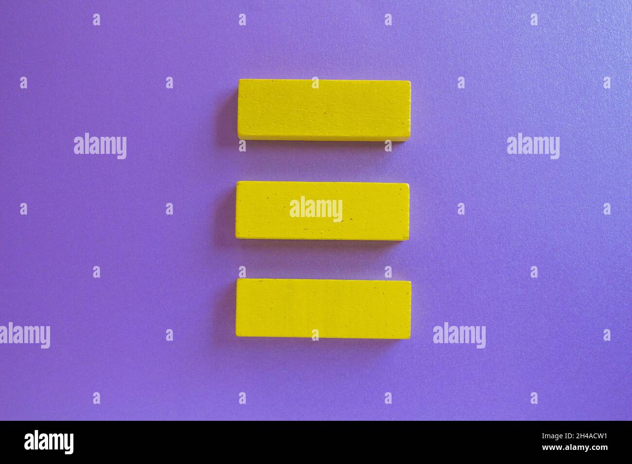 Yellow wooden blocks, top view of yellow wooden blocks isolated on ...
