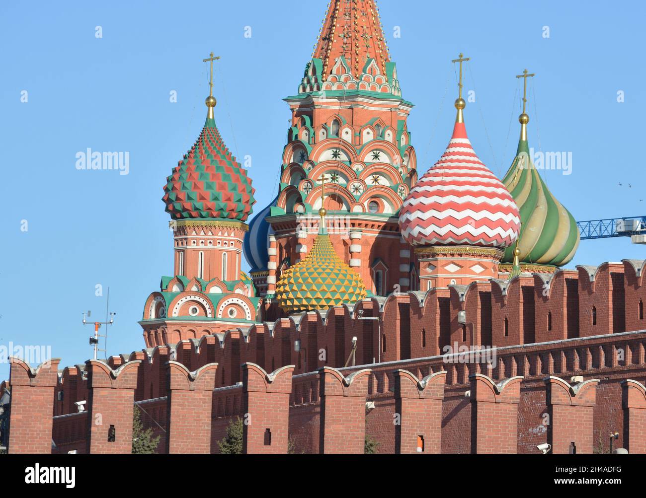 Temples of the Moscow Kremlin. Orthodox cathedrals in the center of the ...