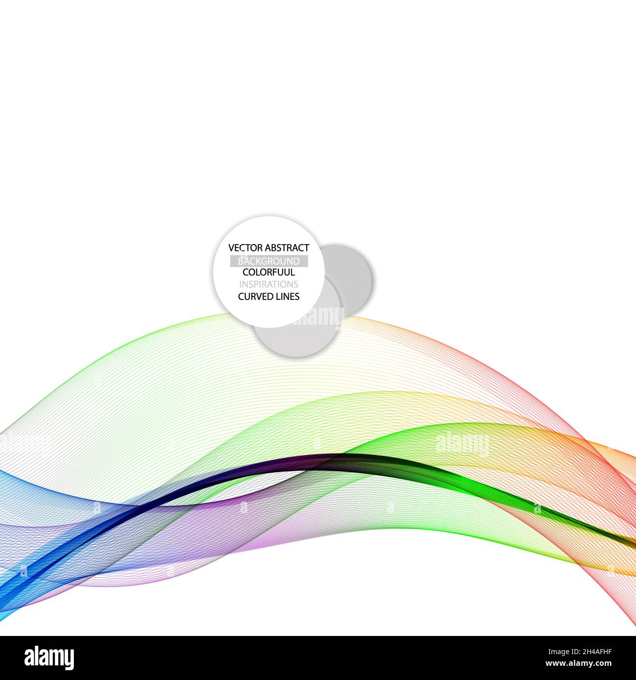 bright colorful wave. vector illustration Stock Photo - Alamy