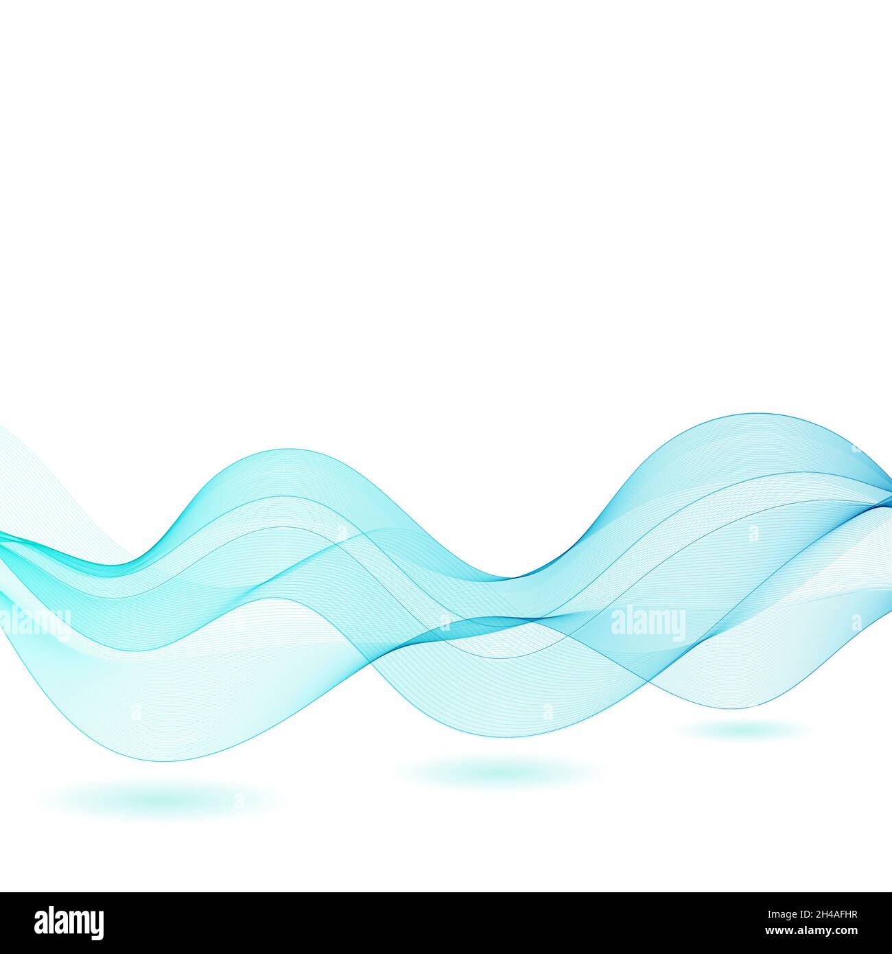 blue abstract wave. vector curved lines Stock Photo - Alamy