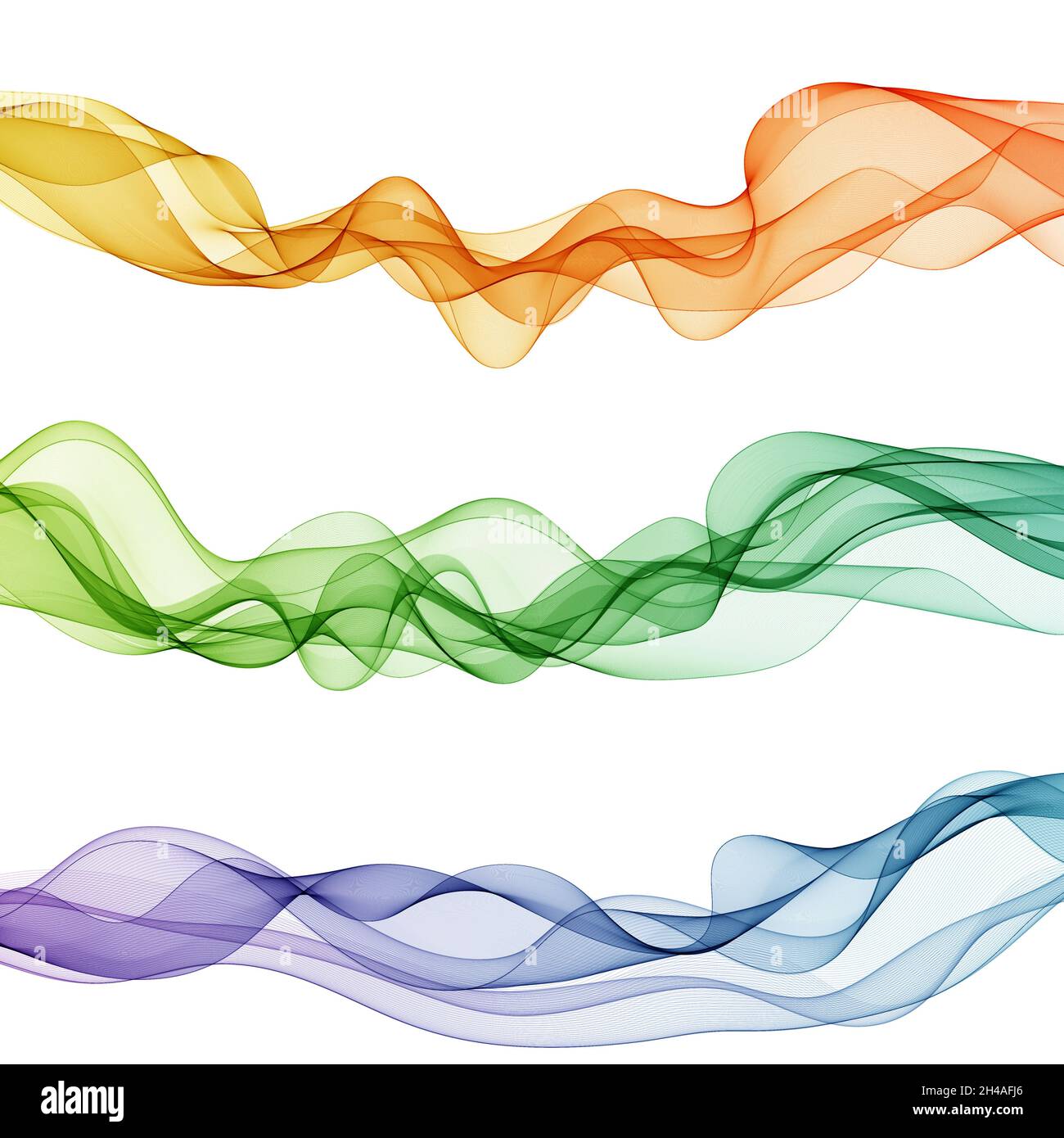 Set of abstract colored waves. Vector background. Design element Stock ...