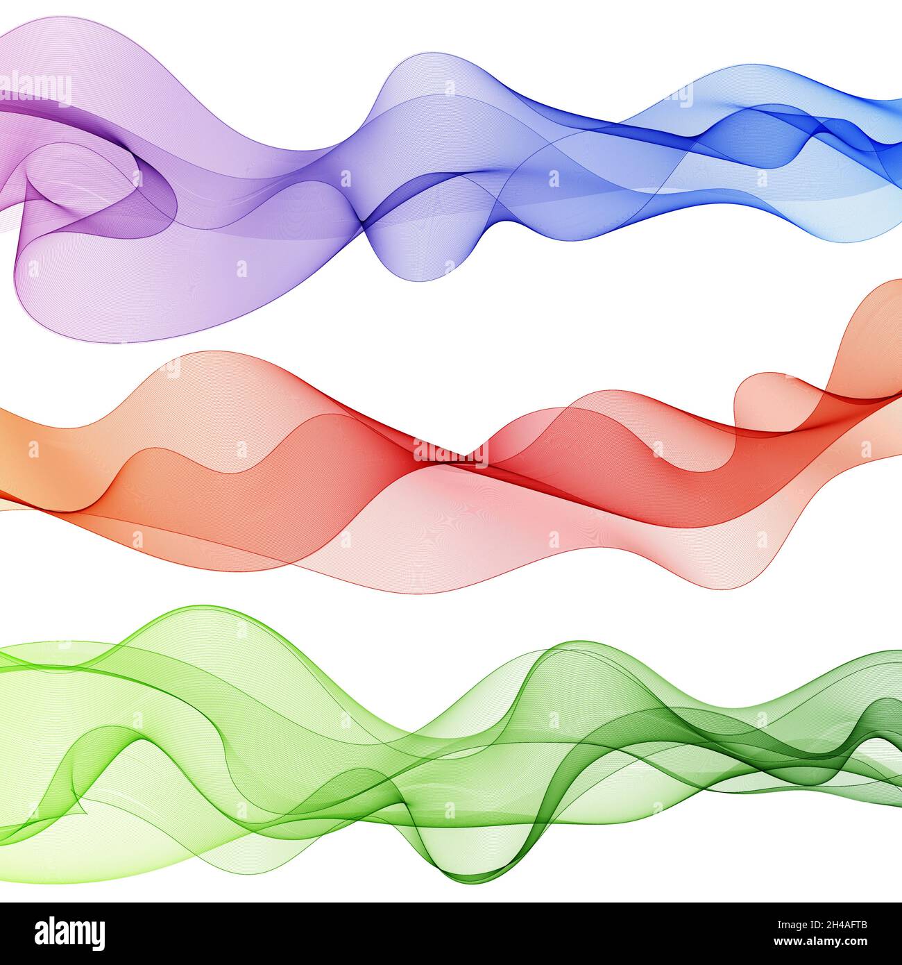 Set of colored abstract vector waves. background picture Stock Photo ...