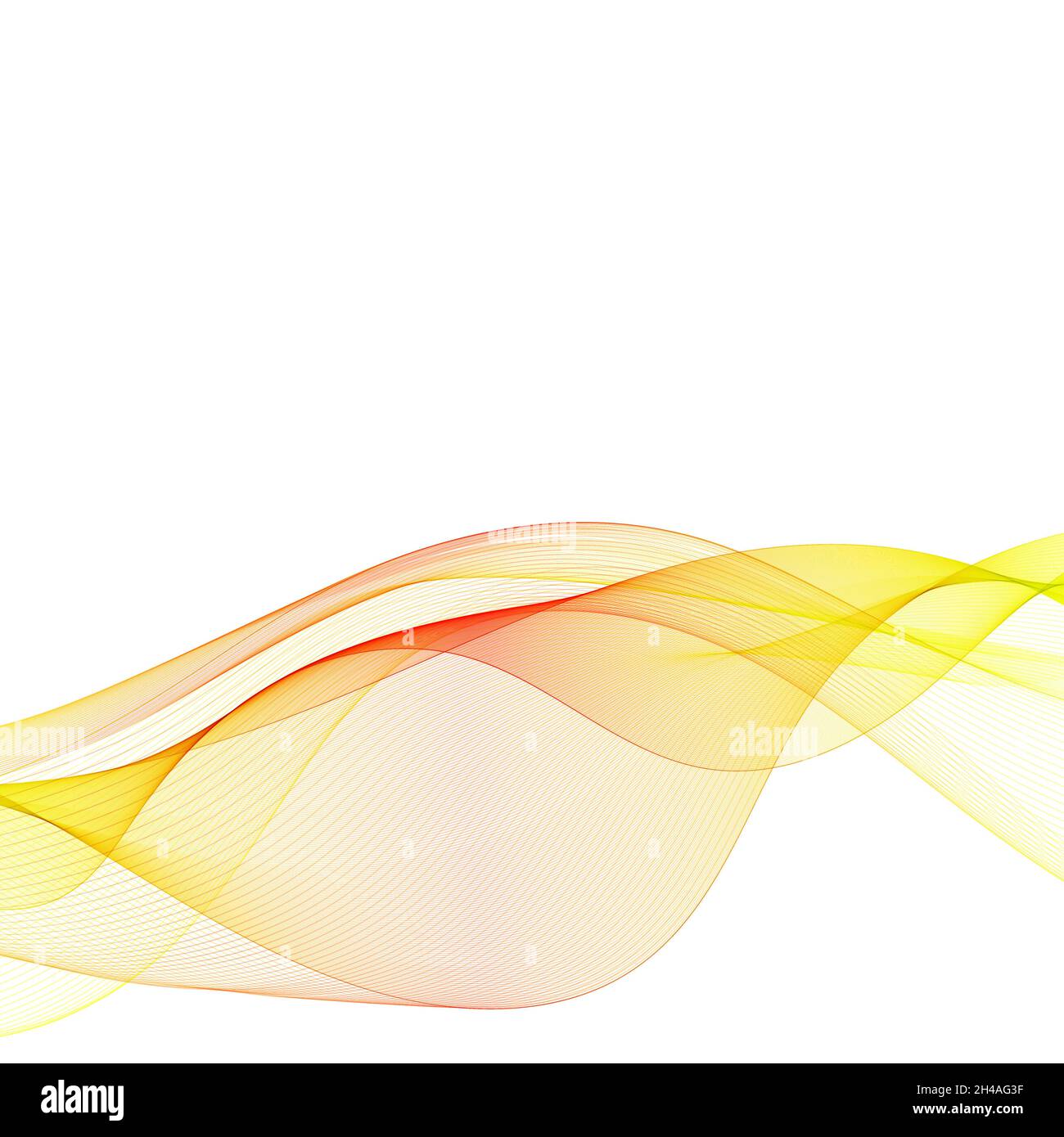 Transparent colored vector wave flow on a white background. Vector ...