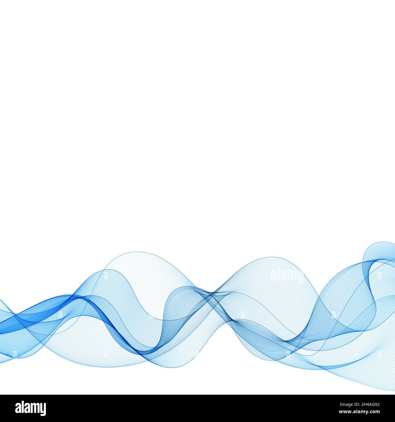 Abstract vector wave in blue color Stock Photo - Alamy