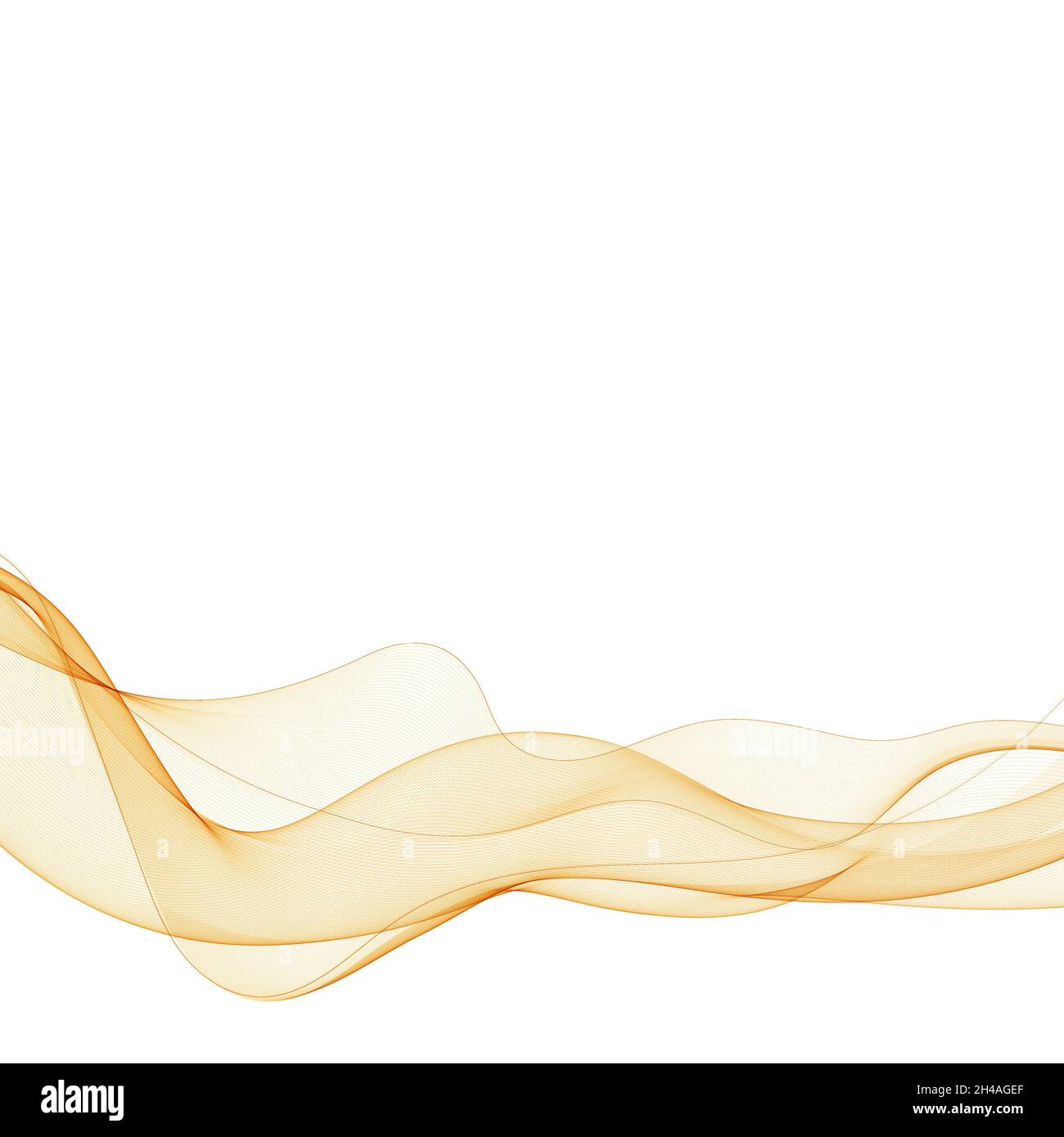 A brown-gold wave. Abstract vector illustration Stock Photo - Alamy