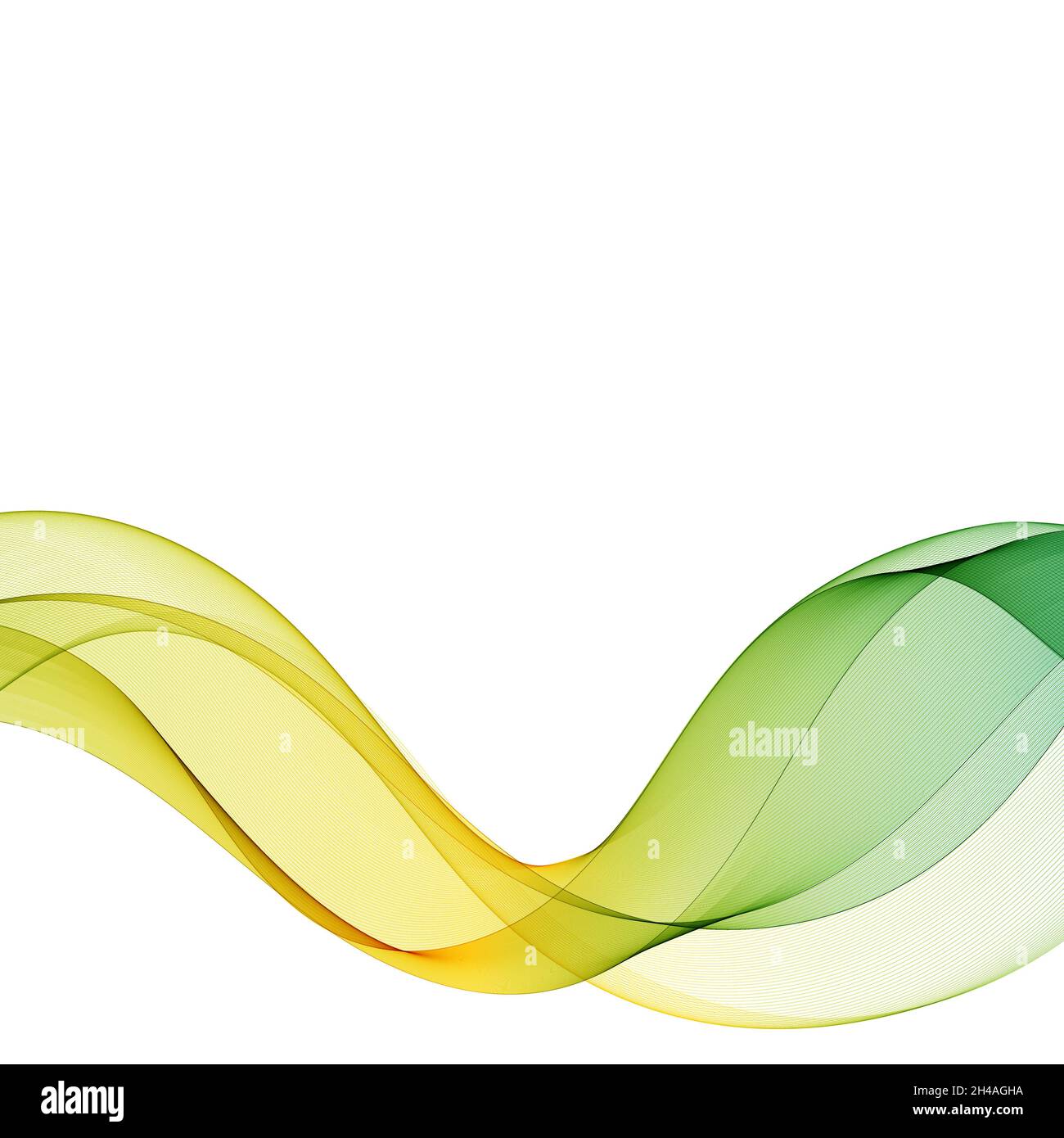 Green abstract wave. Layout for presentation Stock Photo - Alamy