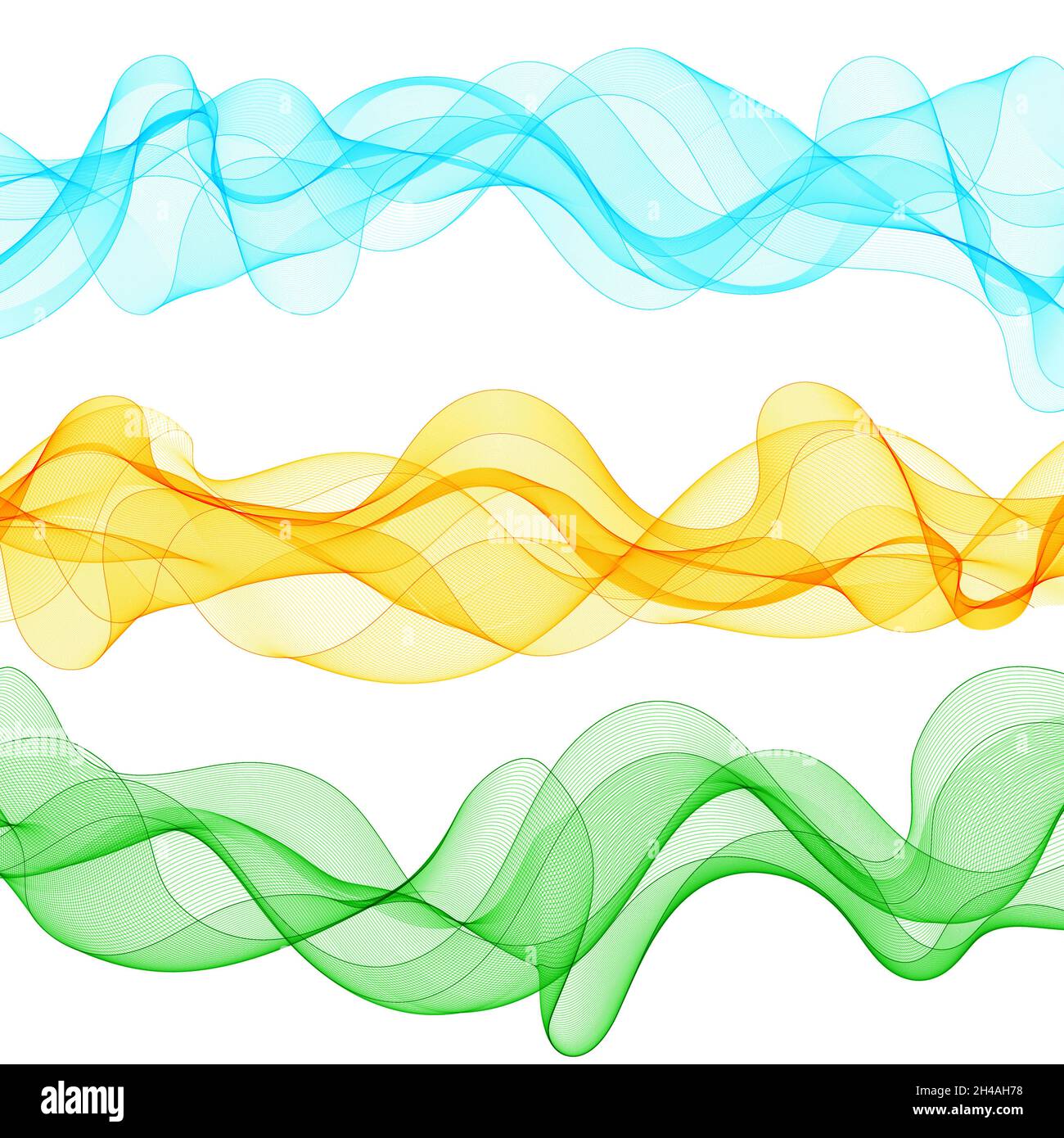 Set of abstract colored waves. Vector background. Design element Stock ...