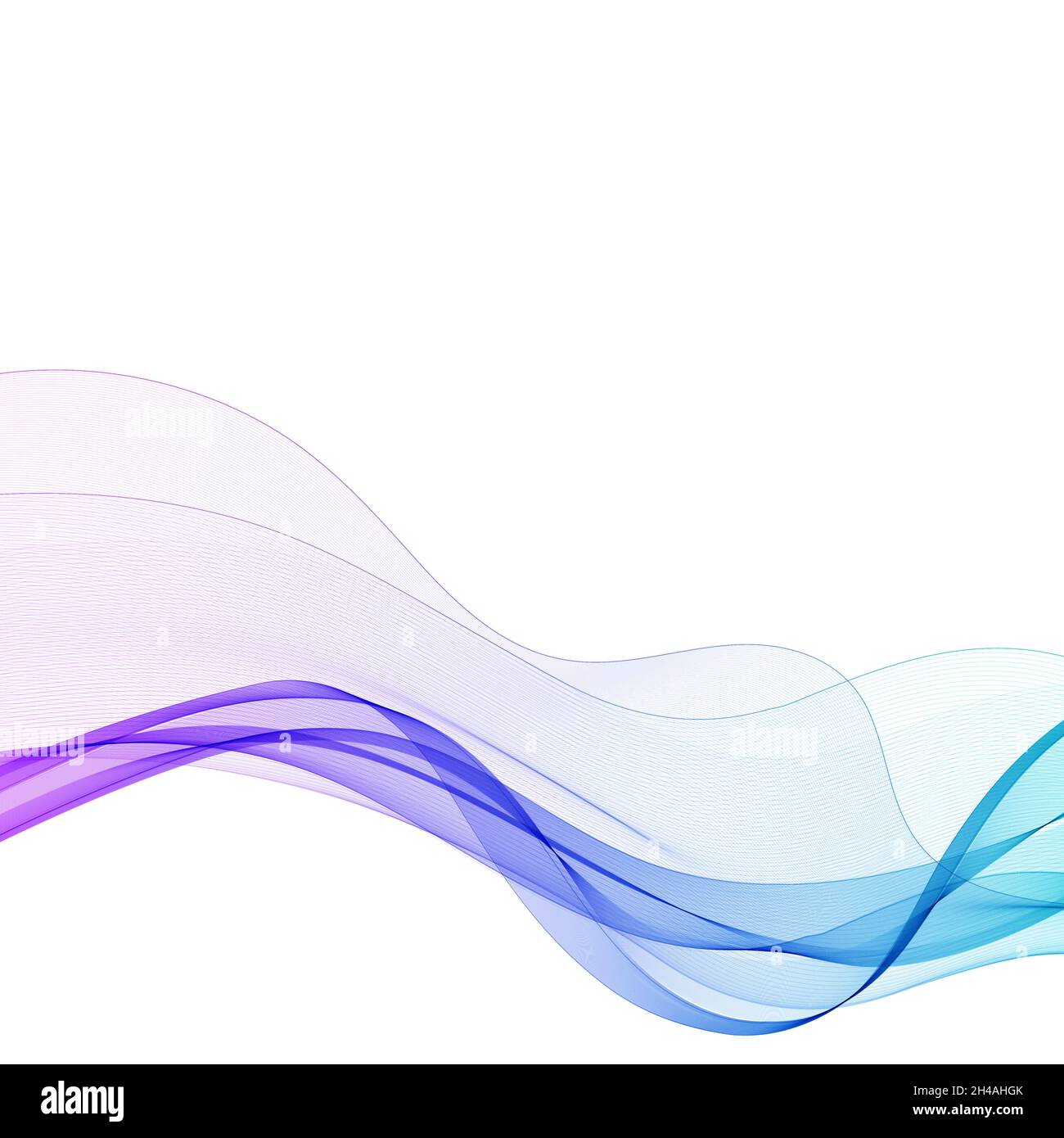 bright colored vector wave. blue line. Abstract illustration Stock ...