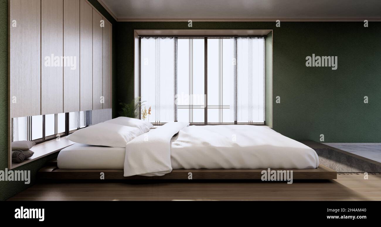Zen Green Bedroom