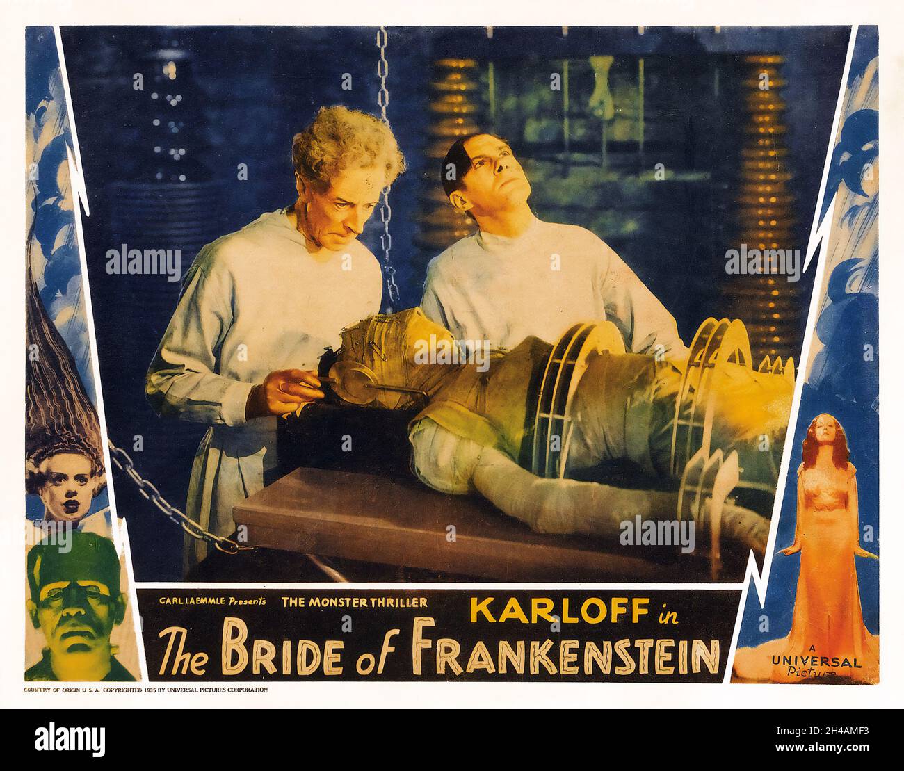Bride of frankenstein 1935 poster hi-res stock photography and images ...