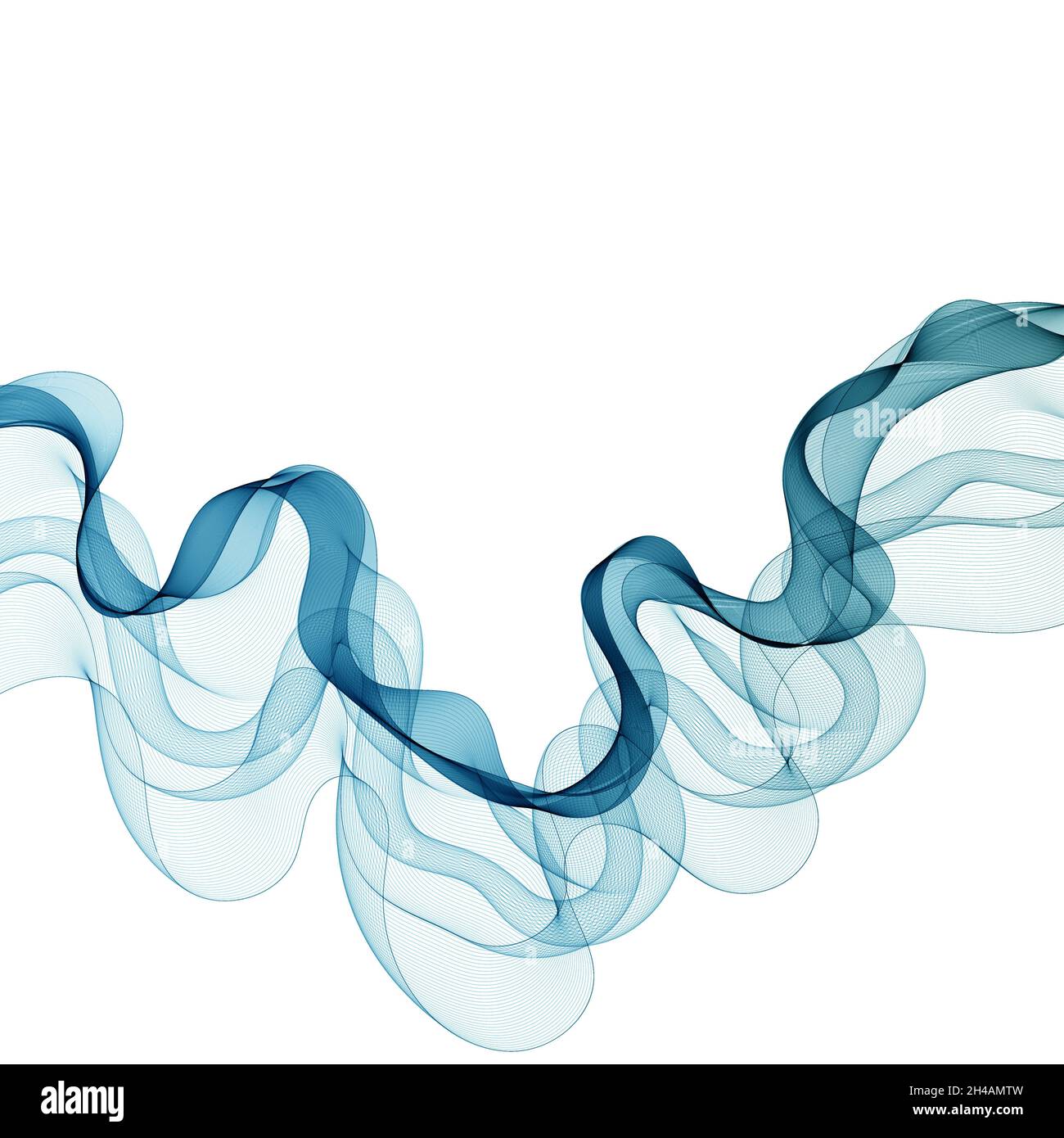 Abstract illustration. vector blue wave. Design element Stock Photo - Alamy